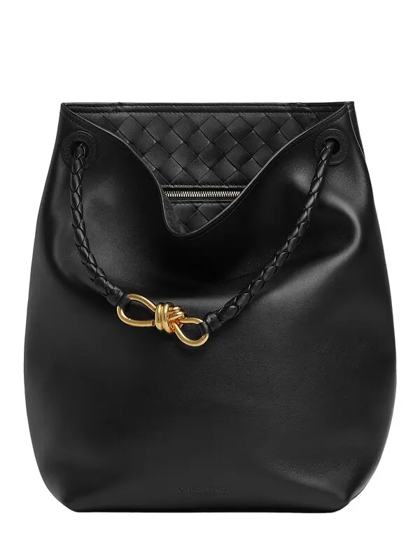 Bottega Veneta Andiamo Bucket Bag - Black