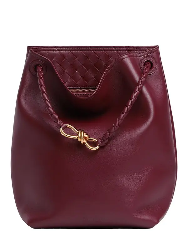 Bottega Veneta Andiamo Bucket Bag - Barolo