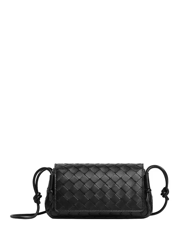 Bottega Veneta Intrecciato Nappa Leather Pouch - Black