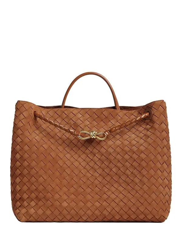BOTTEGA  VENETA Large Intrecciato Andiamo - Amber