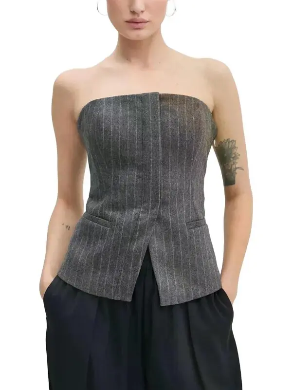 A.L.C. Renee Strapless Top - Grey