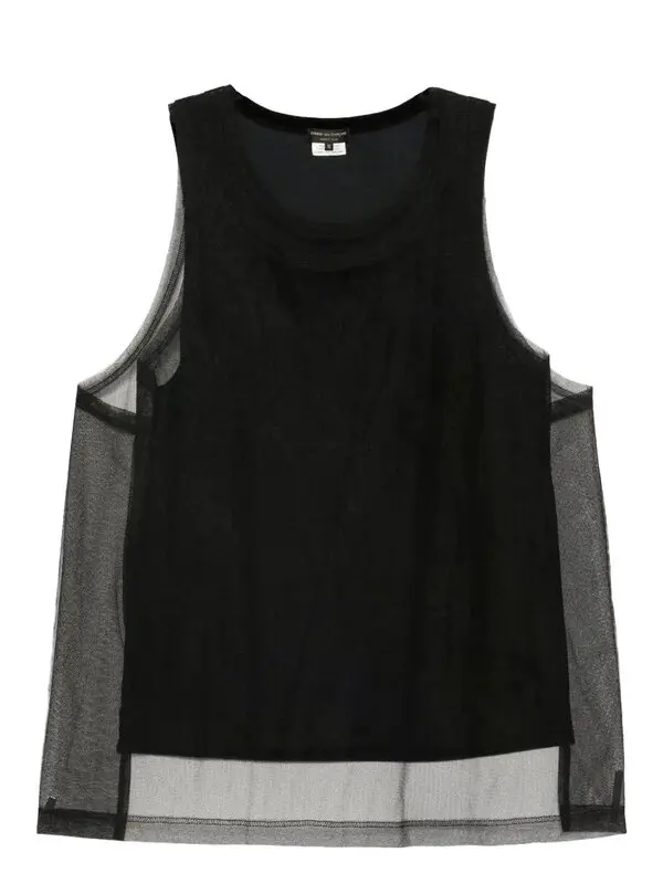 Comme Des Garçons Double-layer Vest - Black