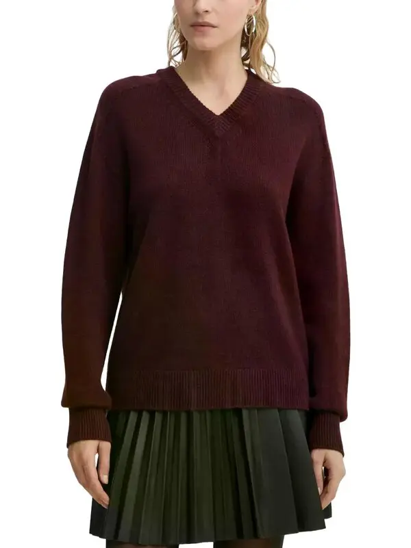 A.L.C. Calven V-neck Sweater - Red