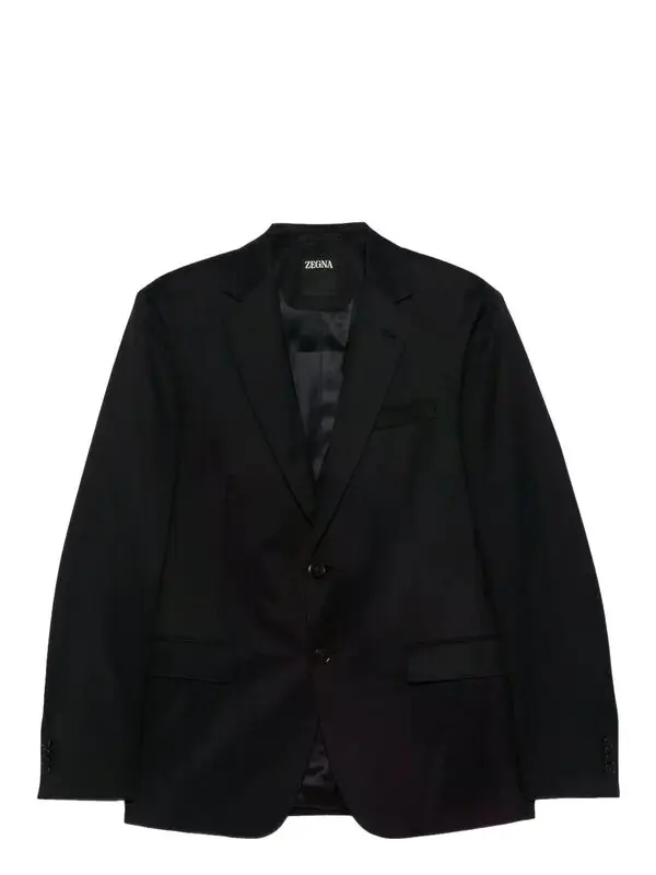 Zegna Button Suit - Black