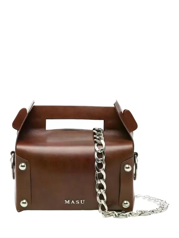 MASU Logo-plaque Tote - Brown