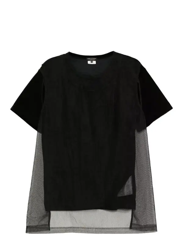 Comme Des Garçons Double-layer T-shirt - Black