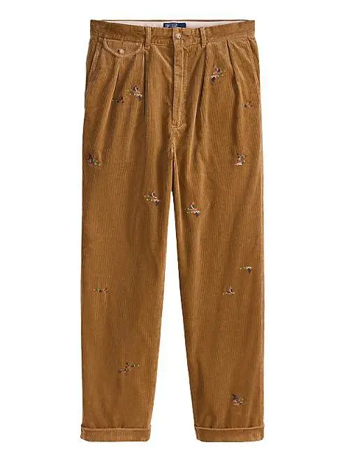 Ralph Lauren Cotton-corduroy Trousers - Brown