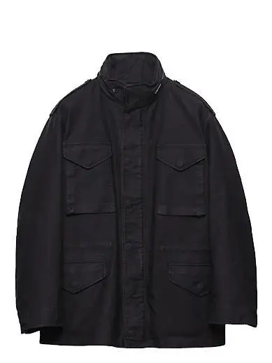 Prada High-neck Cotton Jacket - Black
