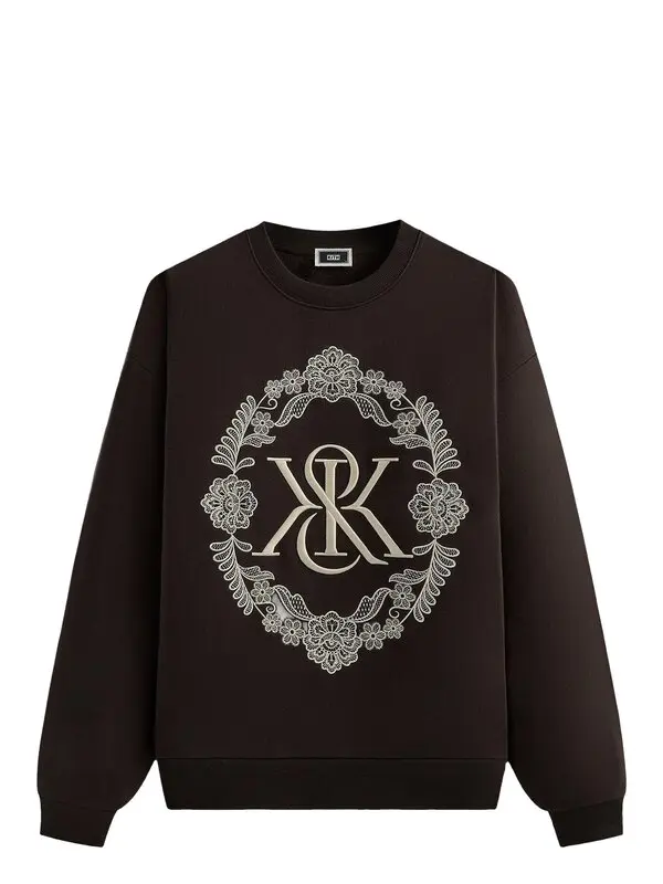 Kith Floral Lace Nelson Crewneck - Black