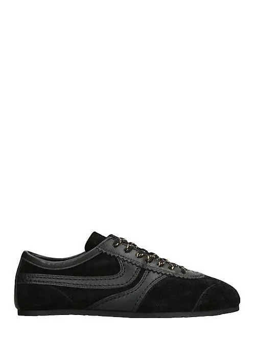 Dries Van Noten Dustin Suede Trainers - Black