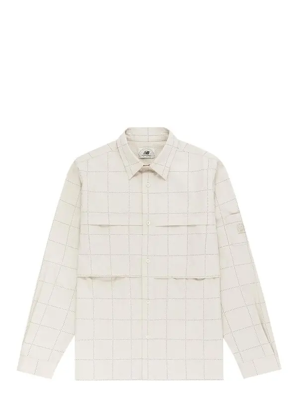 Aimé Leon Dore X New Balance Windowpane Grid Shirt - Silver
