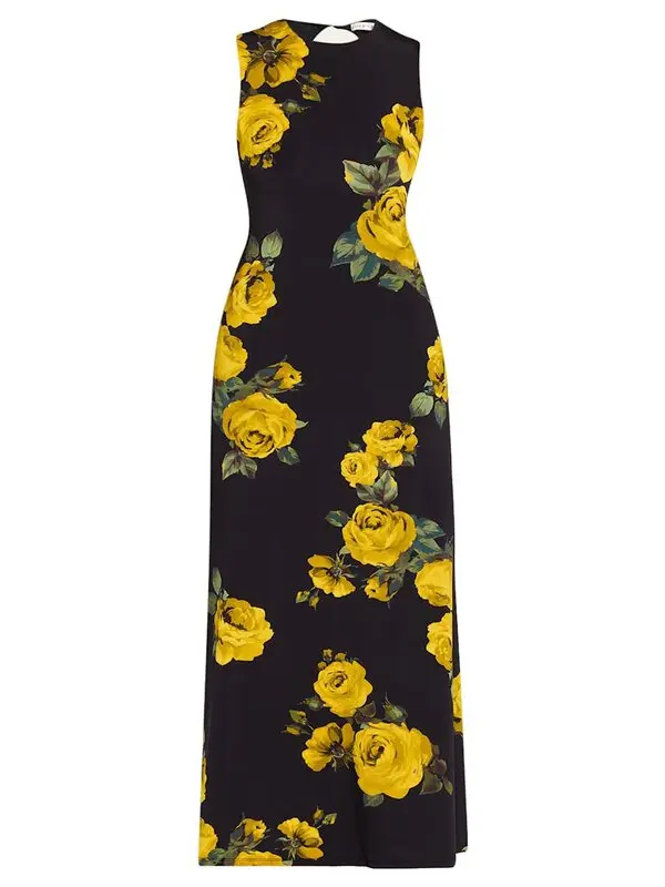 Alice + Olivia Delora Open-back Maxi Dress - Rosehips