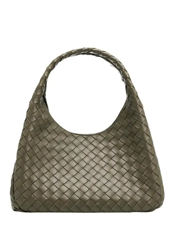 Bottega Veneta Campana Small Leather Shoulder Bag - Pickle