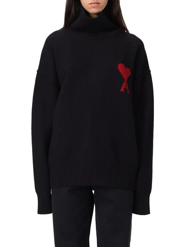 Ami Pullover Sweater - Black