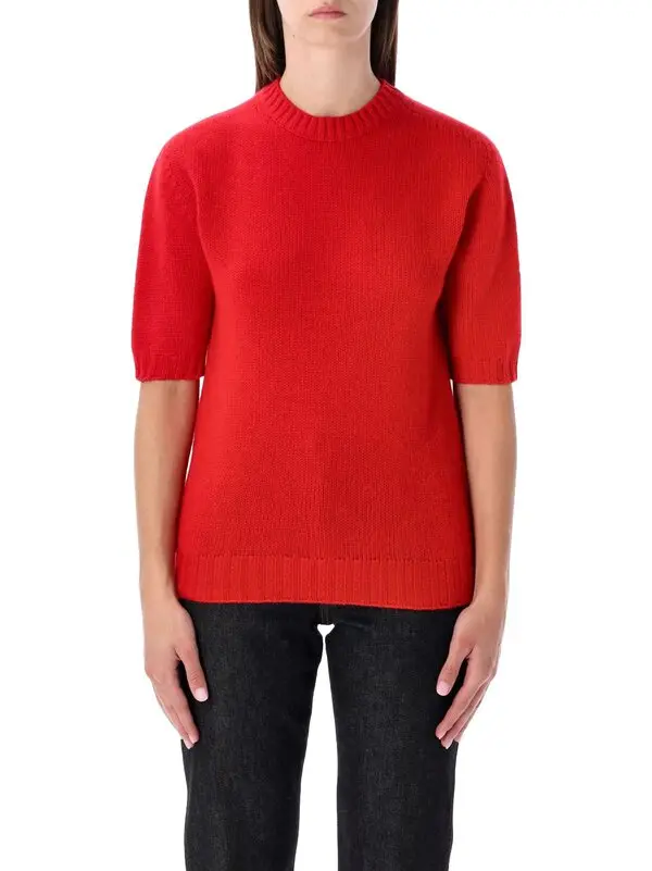 Fabiana Filippi Short Sleeve Sweater - Red