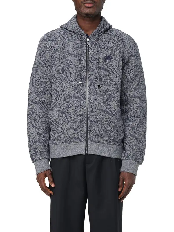 Etro Printed Sweatshirt - Gnawed Blue