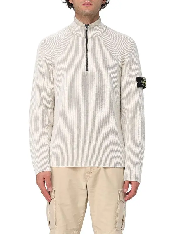 Stone Island Pullover Sweater - White