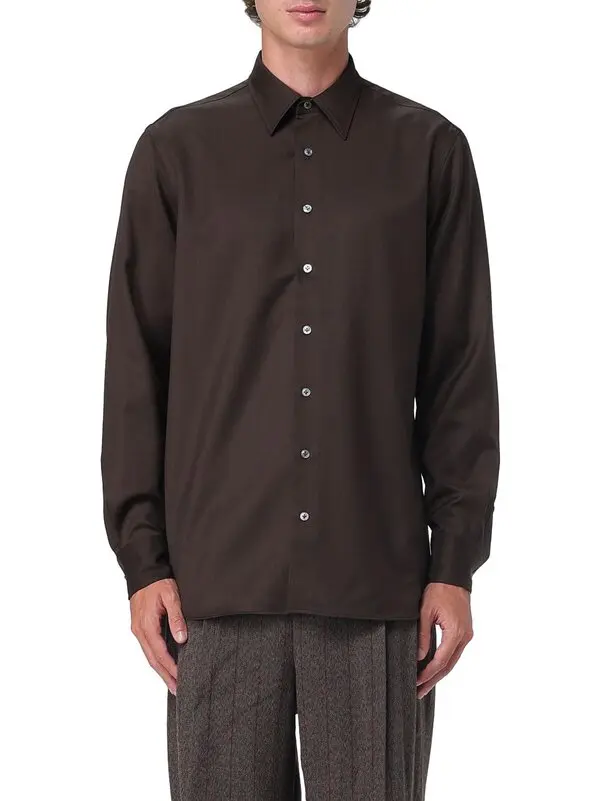 LARDINI Shirt - Brown