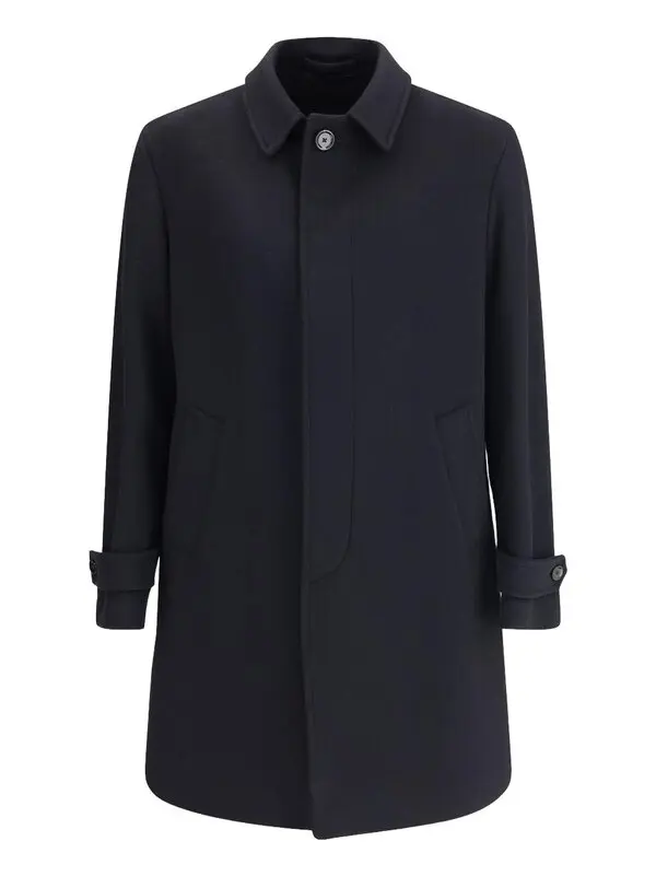 LARDINI Tailored Coat - Black
