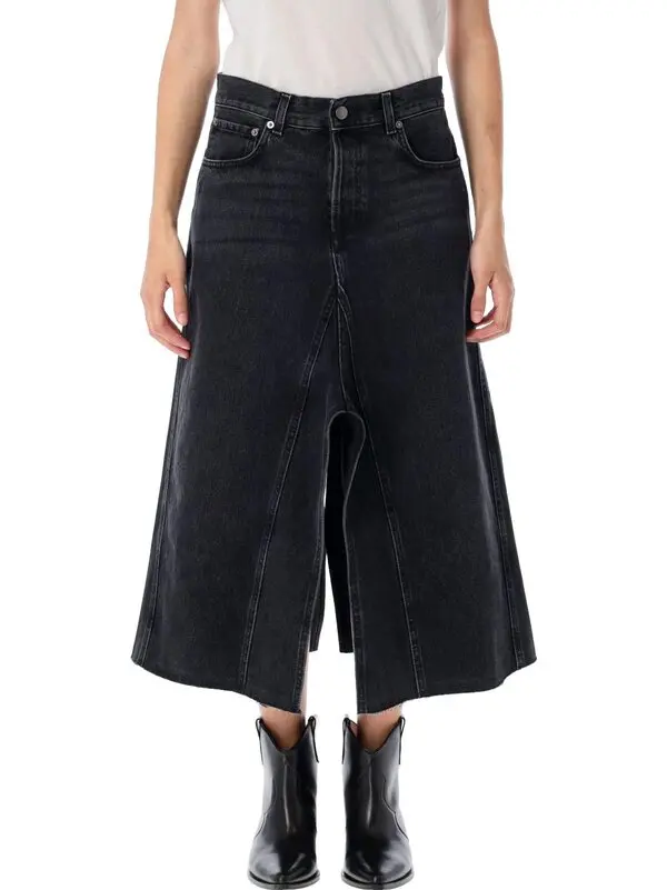 HAIKURE Denim Skirt - Black