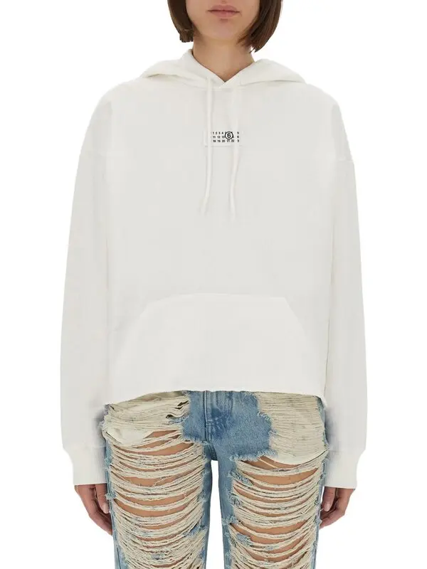 MAISON MARGIELA Hooded Sweatshirt - White