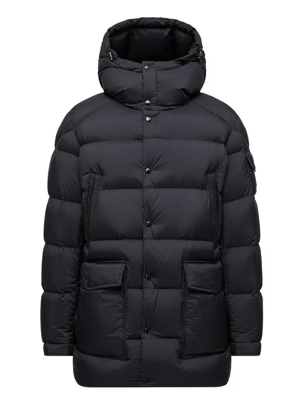 Moncler Bretagne Hooded Down Jacket - Black