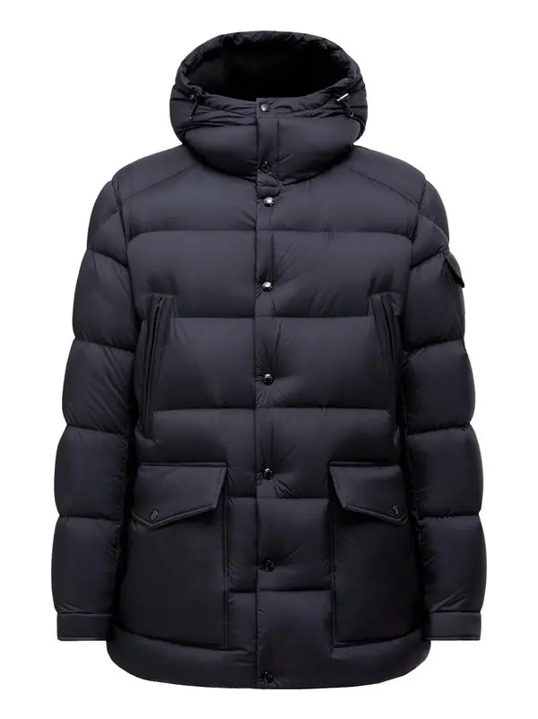 Moncler Bretagne Hooded Down Jacket - Blue
