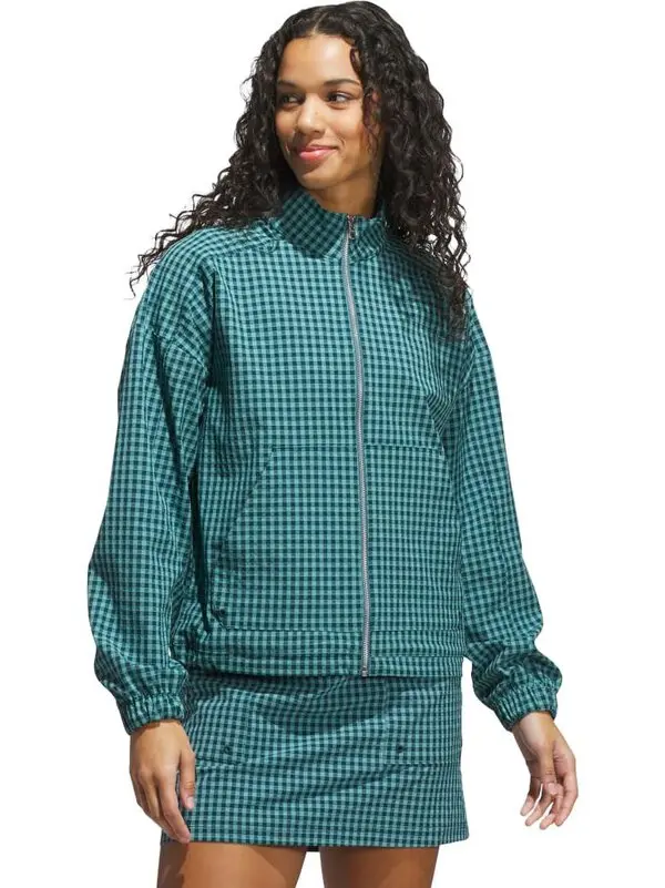 Adidas Ultimate365 Gingham Jacket - Aurora Ivy