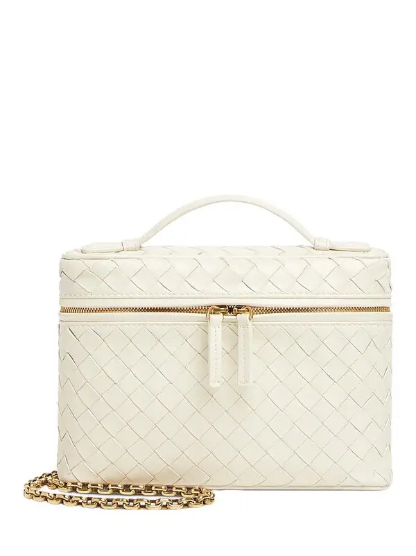Bottega Veneta Small Soft Vanity Case - Sea Salt/muse Brass