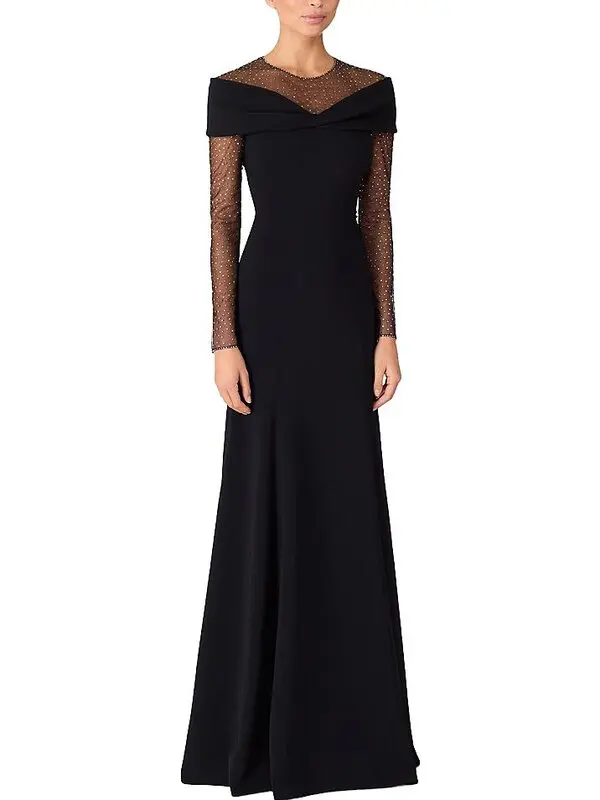Jenny Packham Etienne Maxi Dress - Liquorice