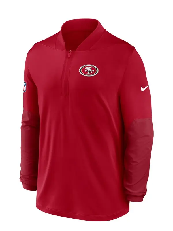 Nike San Francisco 49ers Dri-fit Nfl 1/2-zip Top - Red