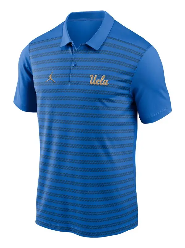 JORDAN Ucla Sideline Early Season Coaches Brand Dri-fit College Polo - Blue