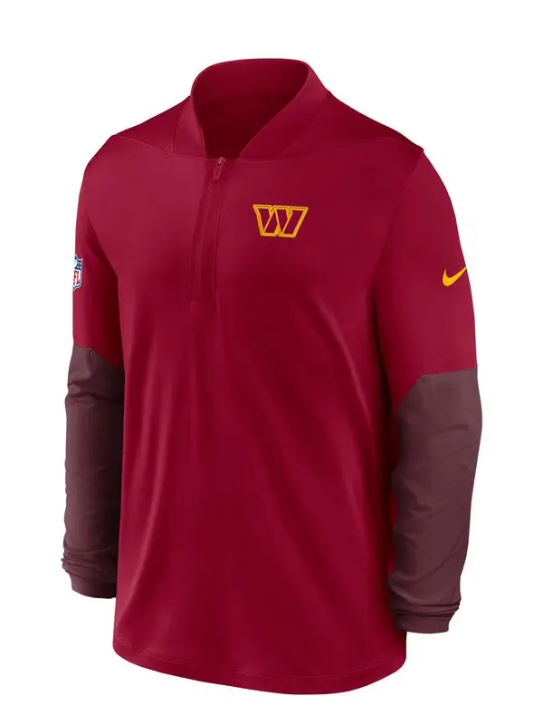 Nike Washington Commanders Dri-fit Nfl 1/2-zip Top - Red