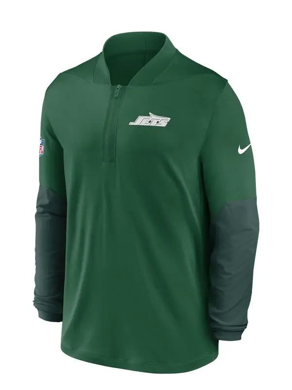Nike New York Jets Dri-fit Nfl 1/2-zip Top - Green