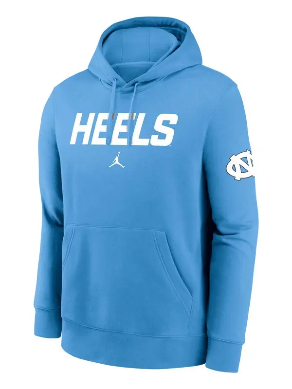 JORDAN North Carolina Club 2-hit Nickname College Pullover Hoodie - Blue