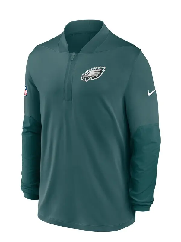 Nike Philadelphia Eagles Dri-fit Nfl 1/2-zip Top - Green