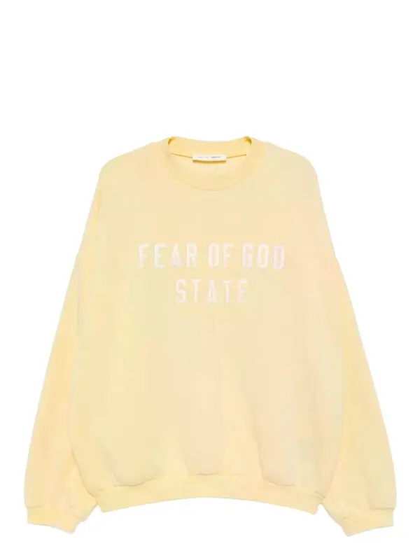 Fear Of God Logo Appliqué Sweater - Yellow