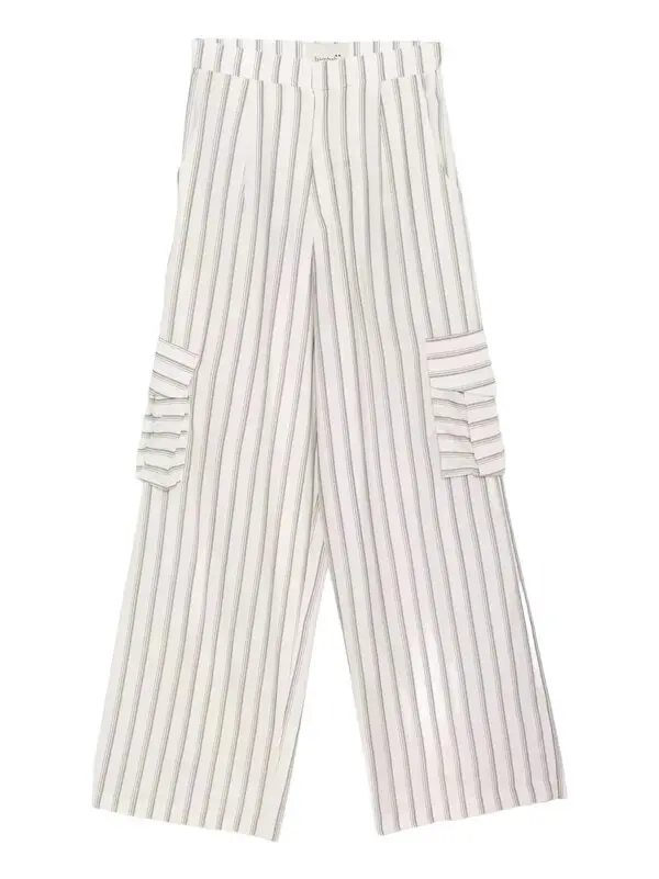 BAMBAH Hannah Striped Trousers - Neutrals