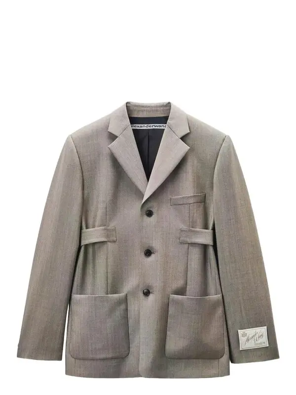 Alexander Wang Tab-detailed Blazer - Grey