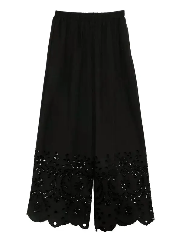 BAMBAH Eyelet Trousers - Black
