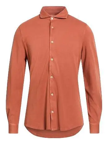 Fedeli Shirt Rust Size Organic Cotton - Red