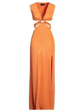 GAËLLE PARIS Maxi Flared Dress - Orange