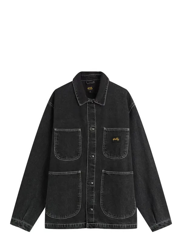 STAN RAY Coverall Jacket - Stonewashed Black Denim