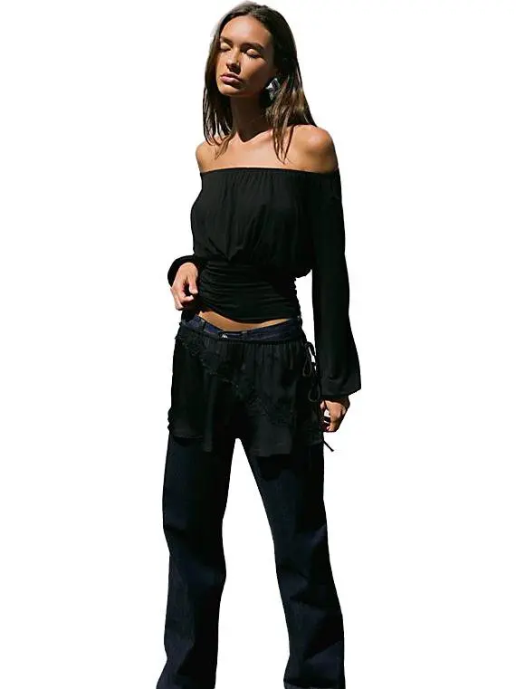 Free People Daphne Top - Black