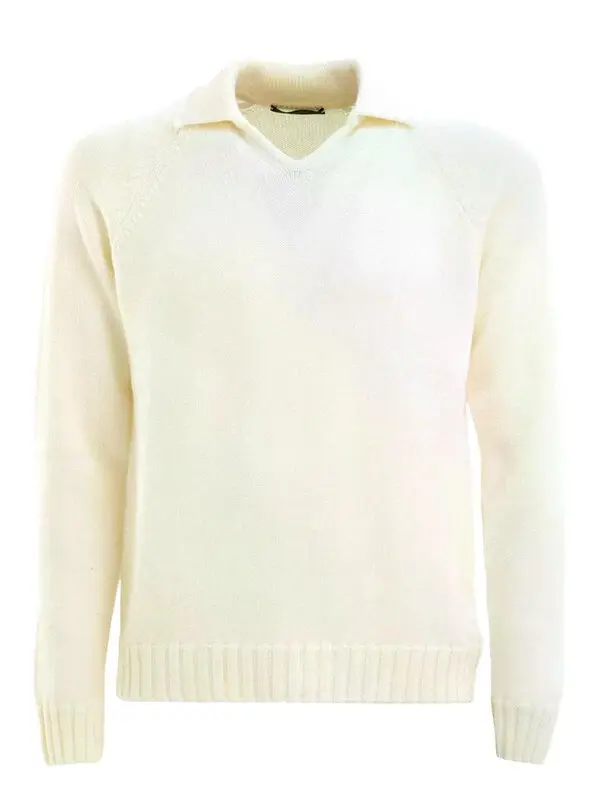 ZANONE V-neck Sweater - Neutrals
