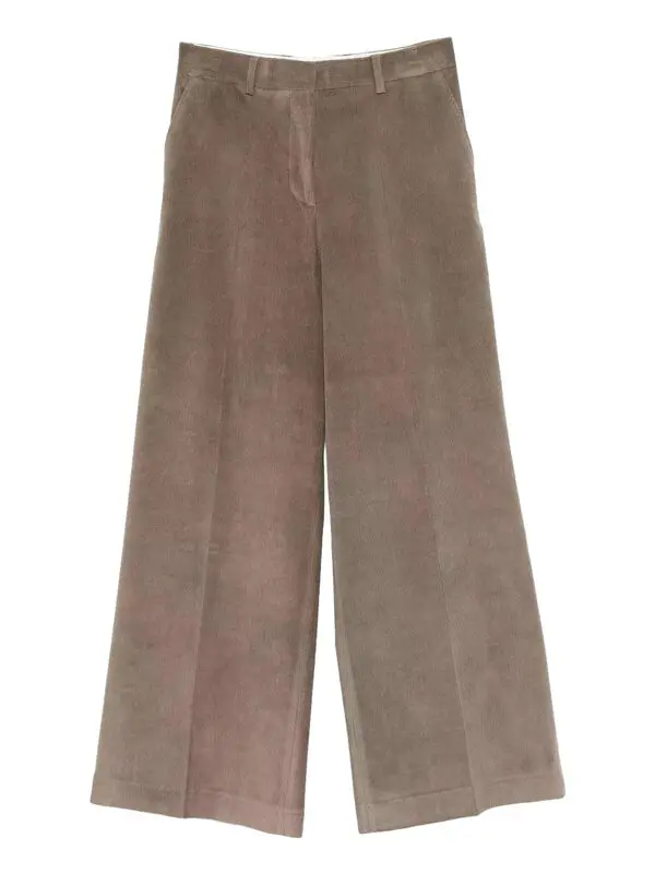 Officine Générale Corduroy Wide-leg Trousers - Brown