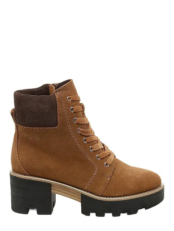 KELSI DAGGER BROOKLYN Otto Lug Sole Ankle Boots - Honey