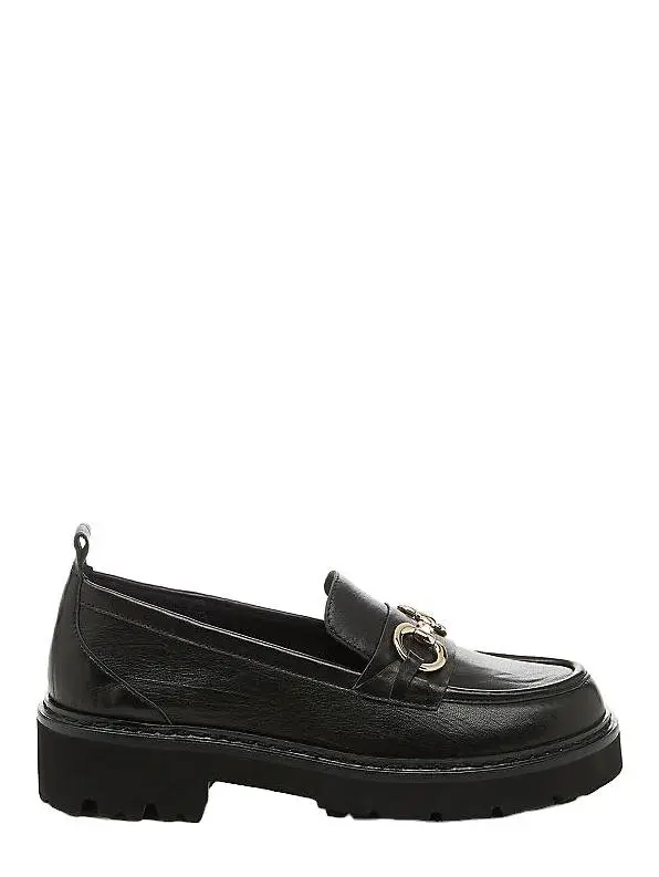 KELSI DAGGER BROOKLYN Jemmie Lug Sole Loafers - Black