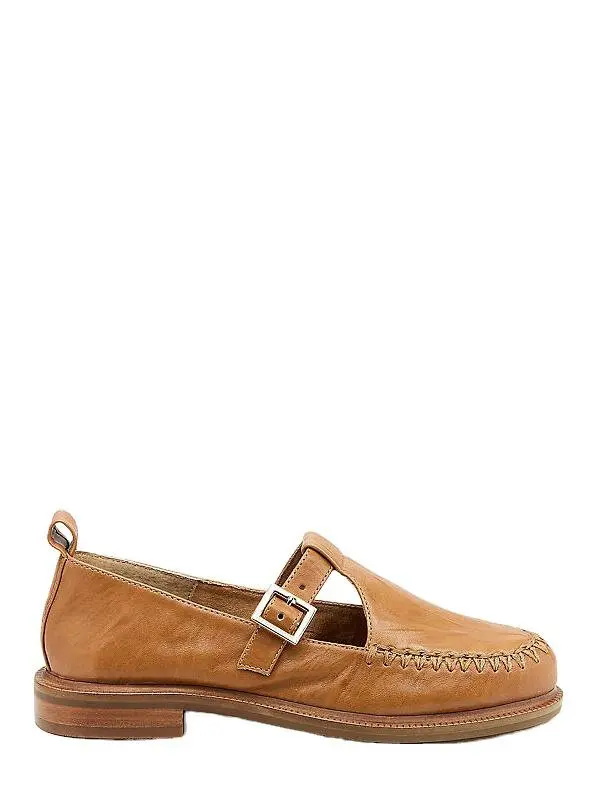 KELSI DAGGER BROOKLYN Lou T-strap Mary Jane Loafers - Honey