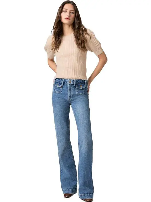 Paige Leenah Wide Leg Jean - Denim